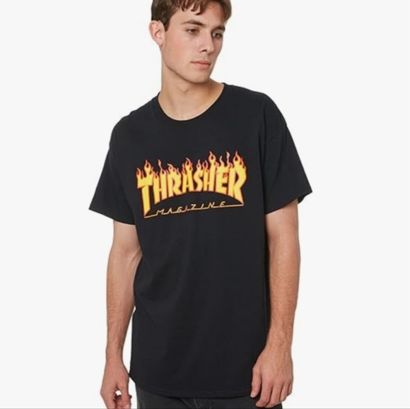 Thrasher | Shirts | Thrasher Magazine Flame Logo Skateboard T Shirt ...